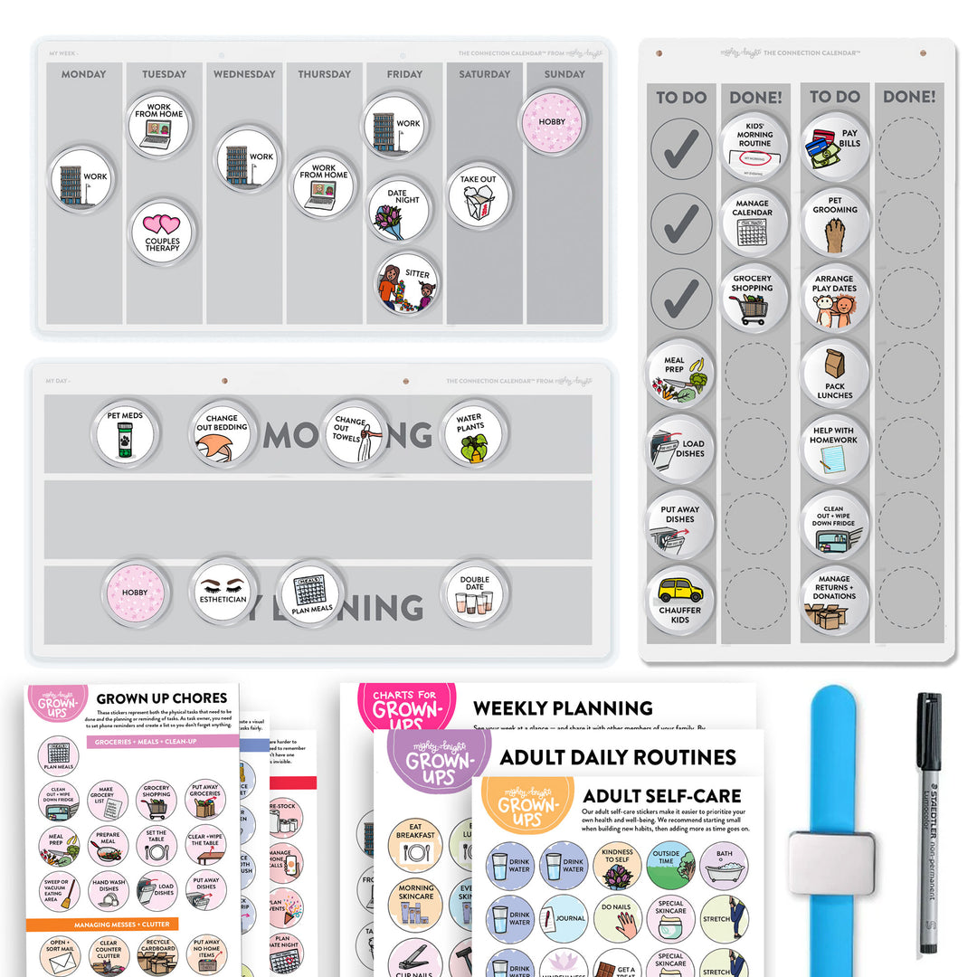 Bundle + Save: Adult Visual Schedules – Mighty + Bright