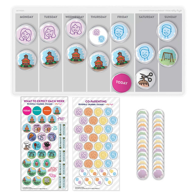 Co-Parenting + Custody Calendars for Kids of Divorce – Mighty + Bright