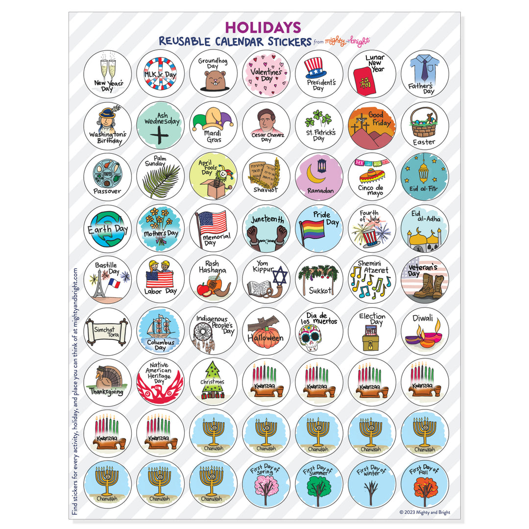 Holidays Expansion Stickers – Mighty + Bright