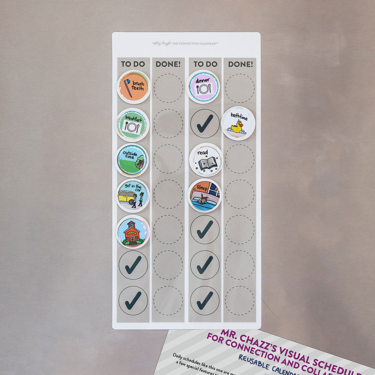 Visual Schedule from Mr. Chazz x Mighty + Bright