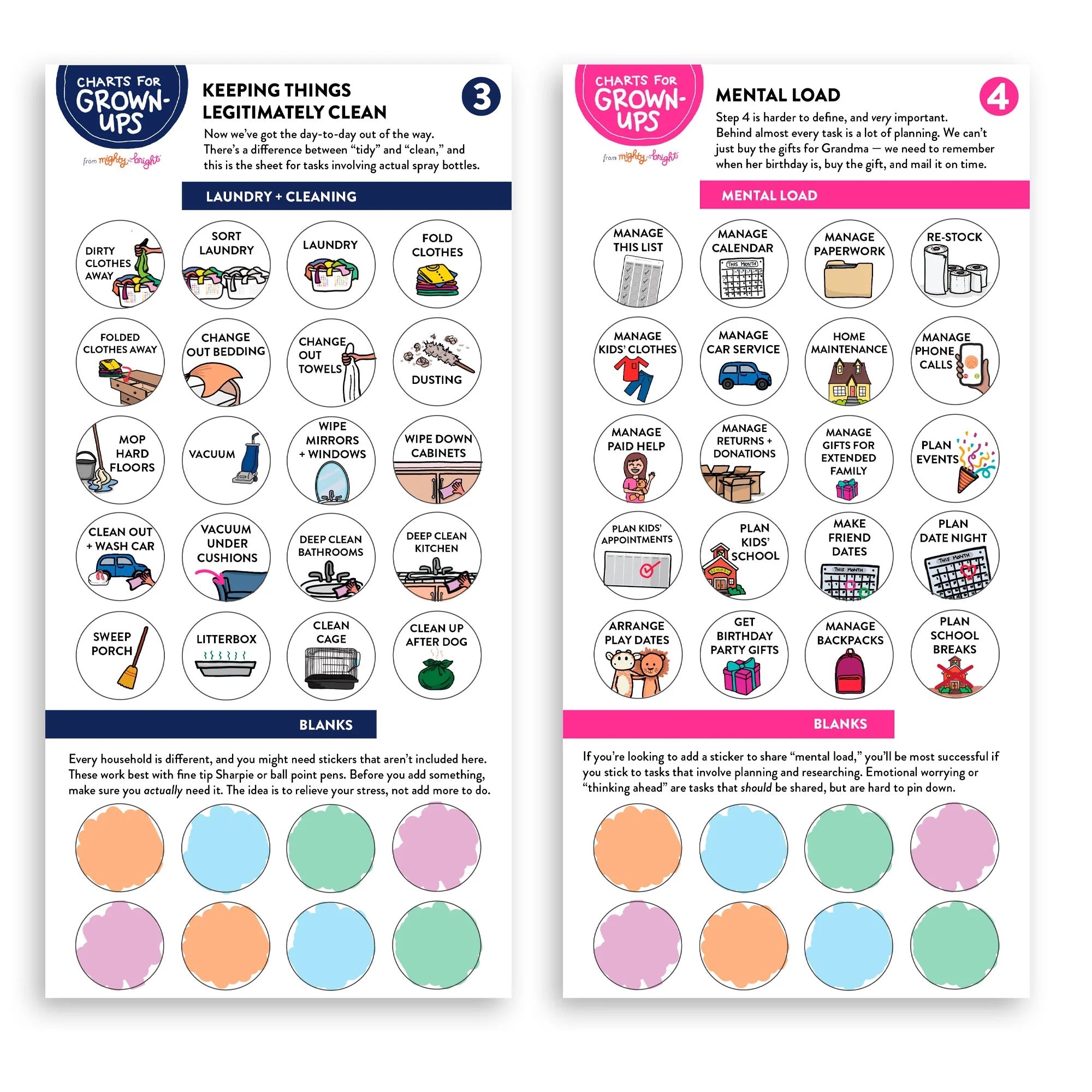 Bundle + Save: Adult Visual Schedules – Mighty + Bright