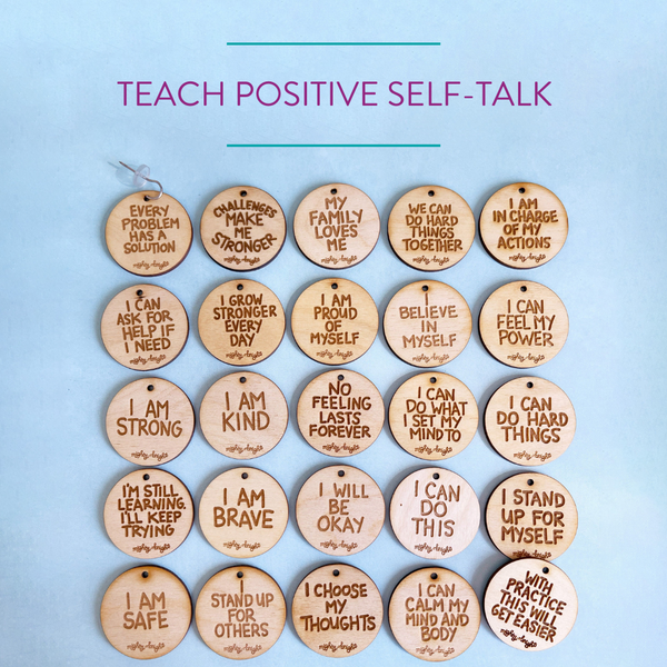 Power Thoughts - Positive Self-Talk Affirmation Tokens (Set of 25 ...